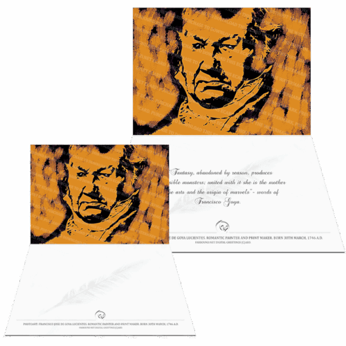 Greetings Cards with Genuine Quotes by Francisco Goya | Farbound.Net