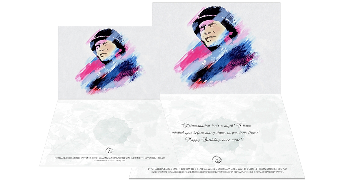 Thoughtful Birthday Cards with deep meaning ft. George Patton