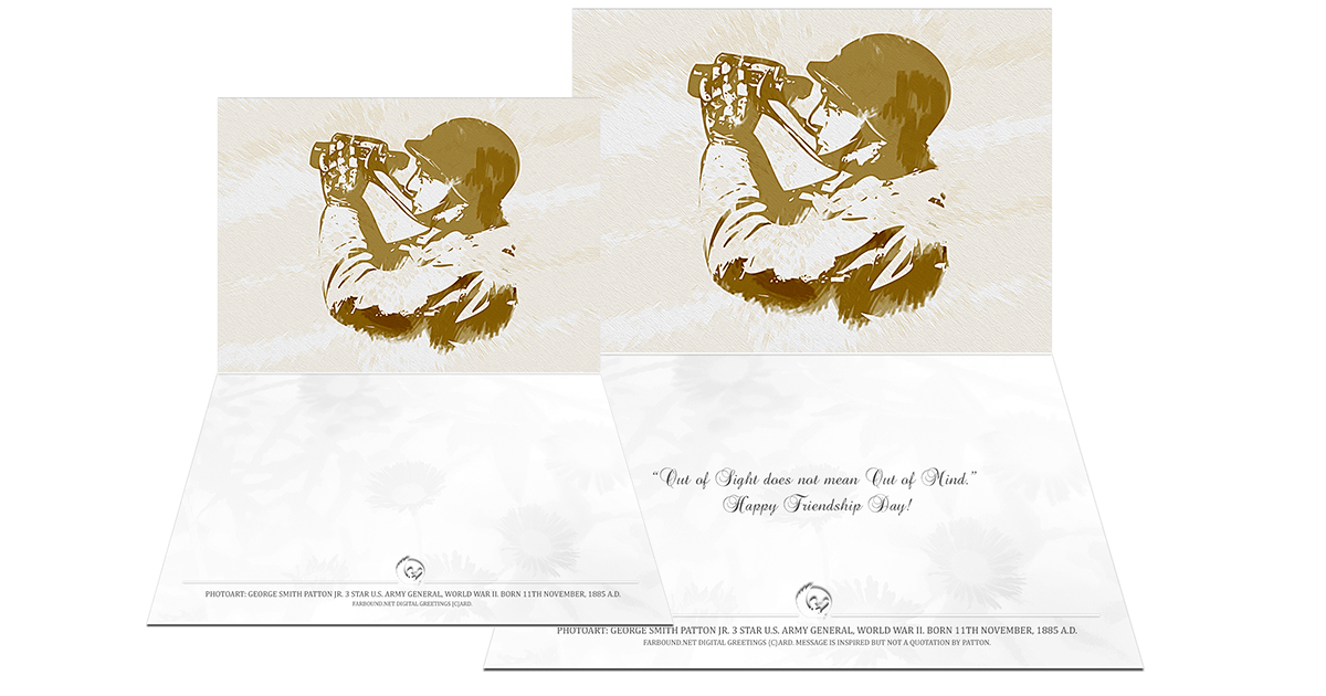 Greetings Card for Friendship Day: Say it with George S. Patton ...