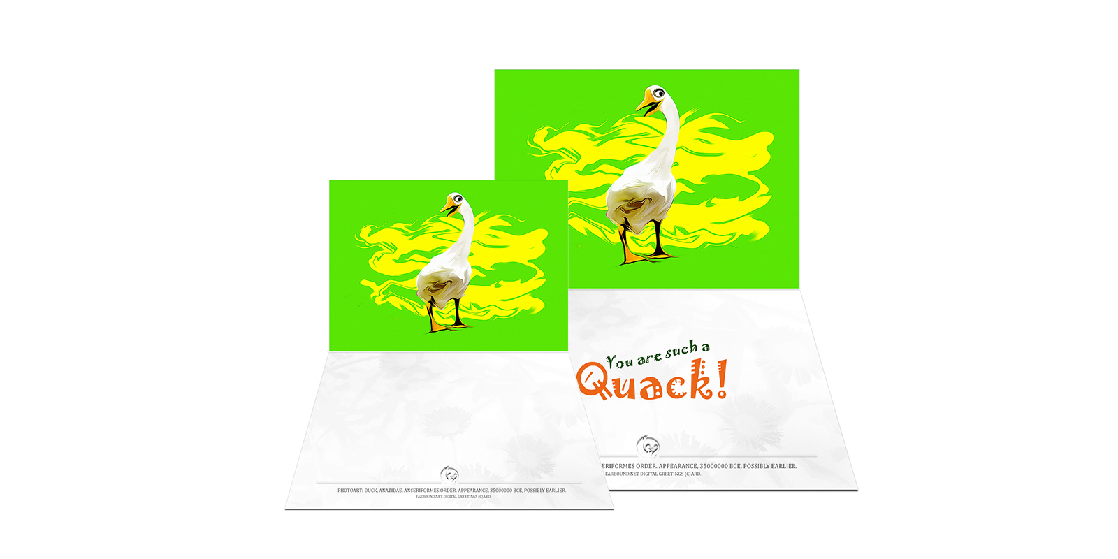 Funny Greetings Cards for laughs, wish with a Duck | Farbound.Net