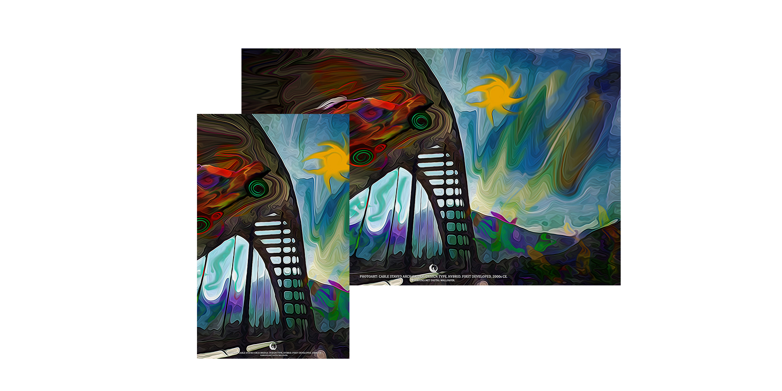Digital Wallpaper: Cable stayed arch bridge over the Beas | Farbound.Net