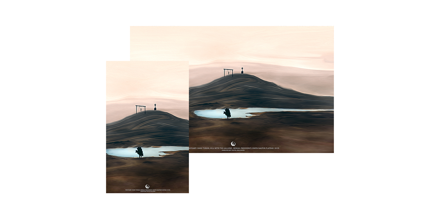 Digital Wallpaper: Fansi Tungri, Hill with Gallows | Farbound.Net