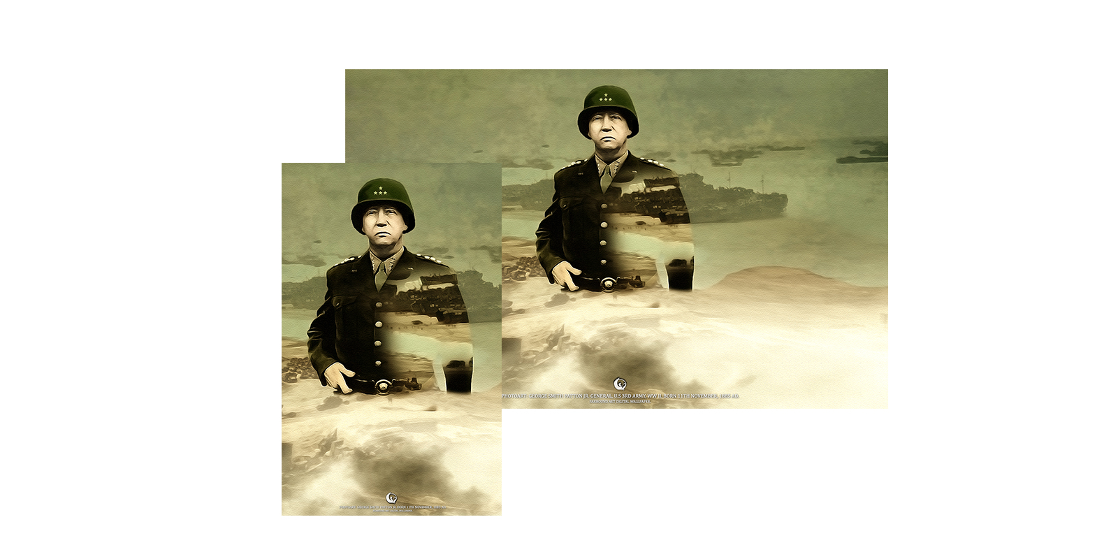 General George S Patton, World War II, Wallpapers.