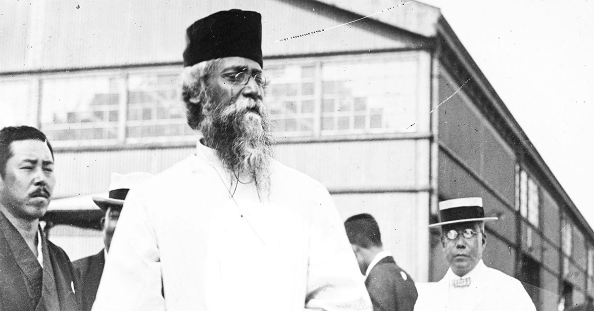 Vintage Photo of Rabindrnatha Tagore in Tokyo, 1916 | Farbound.Net